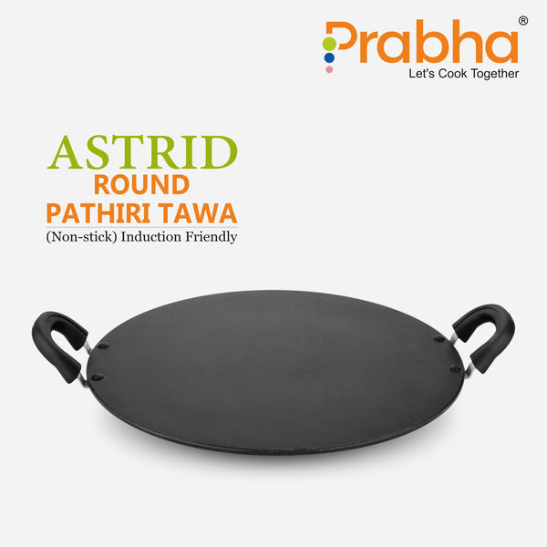 Non-Stick Round Astrid Pathiri Tawa With Bakelite Handle | Prabhasteel