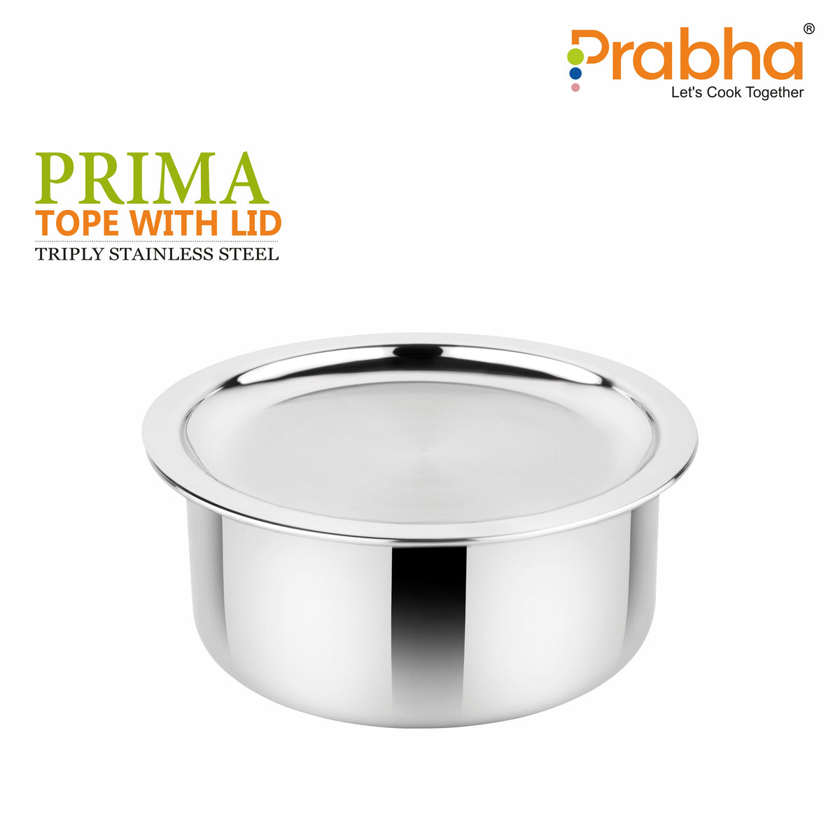 Stainless Steel Prima Triply Tope With Lid For Home & Kitchen | Prabhasteel