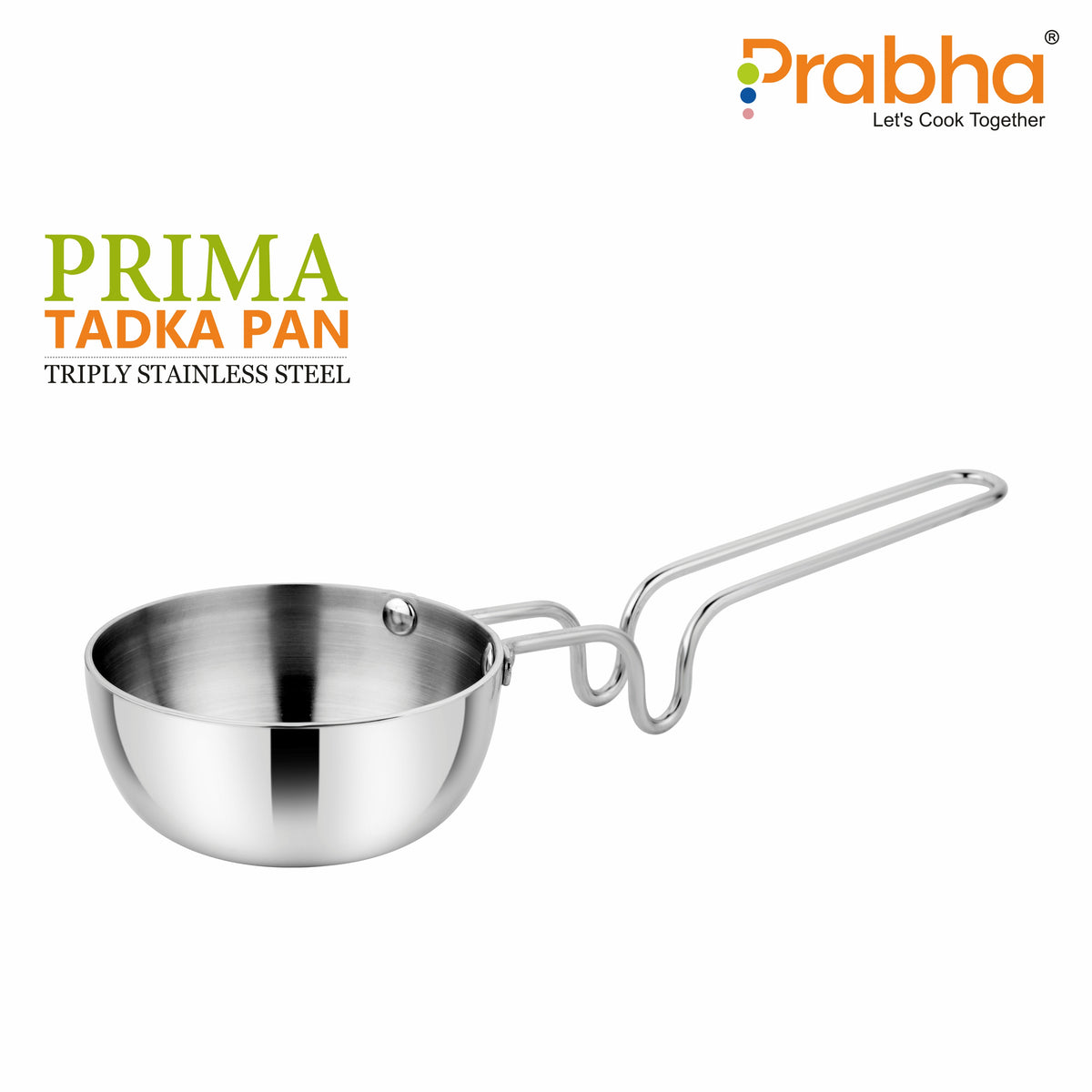 Prima Triply Tadka Pan 10cm, 11cm, 12.5cm | Prabhasteel