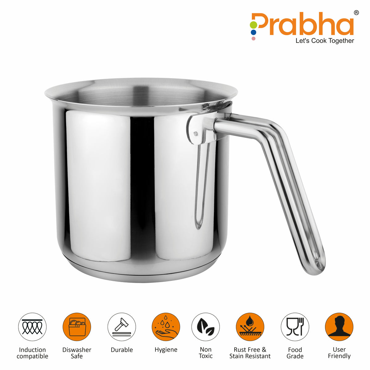 Xenon IB Stainless Steel Milkpot 11cm, 14cm | Prabhasteel